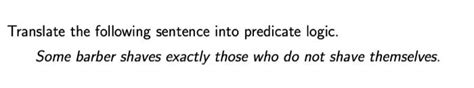 Solved Translate The Following Sentence Into Predicate