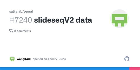 SlideseqV Data Issue Satijalab Seurat GitHub