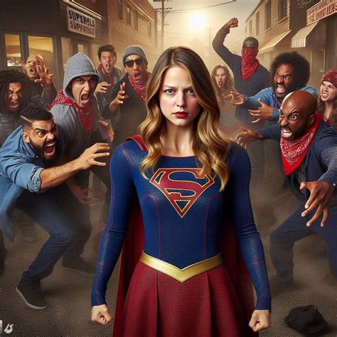 Supergirl Vs Angry Mob By Hoffman666 On Deviantart
