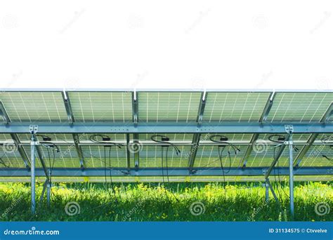 Back Side Of Solar Panel Stock Image Image Of Rear Grid 31134575