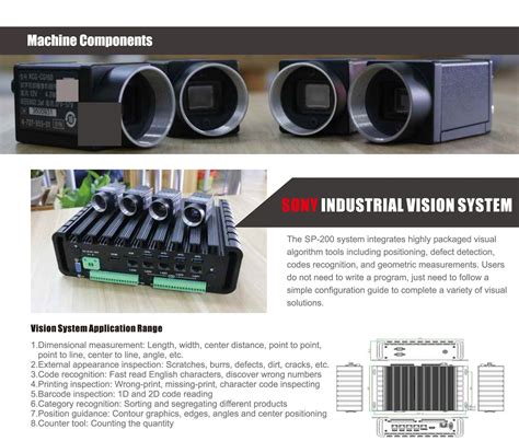 Sipotek Sony Industrial Camera Vision Inspection System Box China Automated Optical Inspection