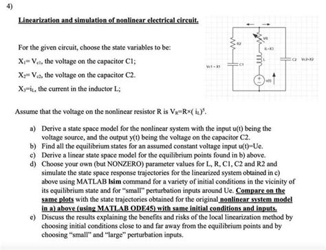 Linearization And Simulation Of Nonlinear Electrical