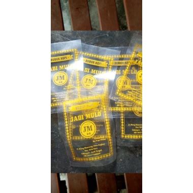 Jual Custom Sablon Plastik Kemasan Kopi Tepung Gula Makanan Kemasan Keripik