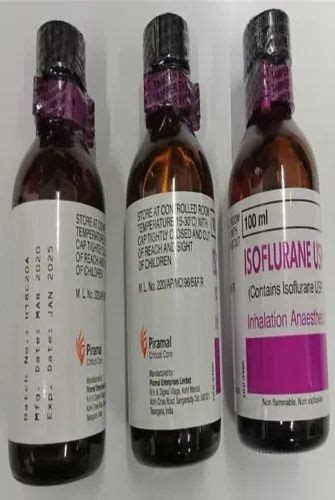 Isoflurane Usp 100ml At Best Price In Mumbai Id 22556100348