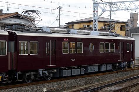 阪急電鉄 阪急7000系電車 7006 正雀駅 鉄道フォト・写真 By えこださん レイルラボraillab