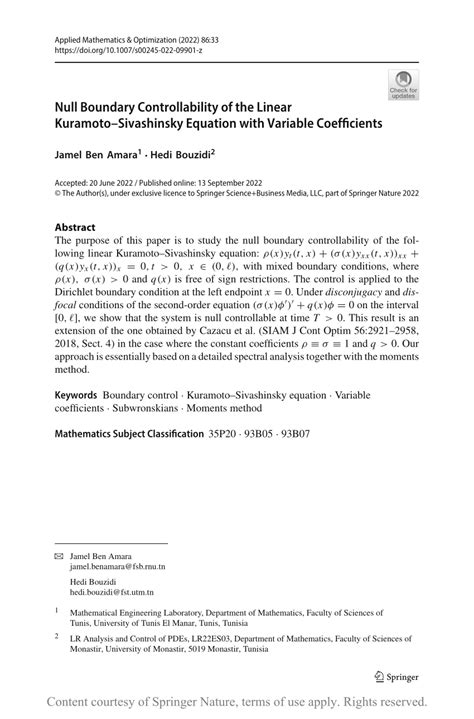 Null Boundary Controllability Of The Linear Kuramotosivashinsky