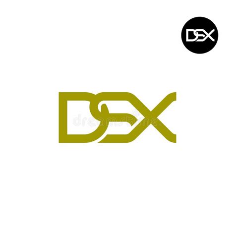 Letter Dsx Monogram Logo Design Stock Vector Illustration Of Names