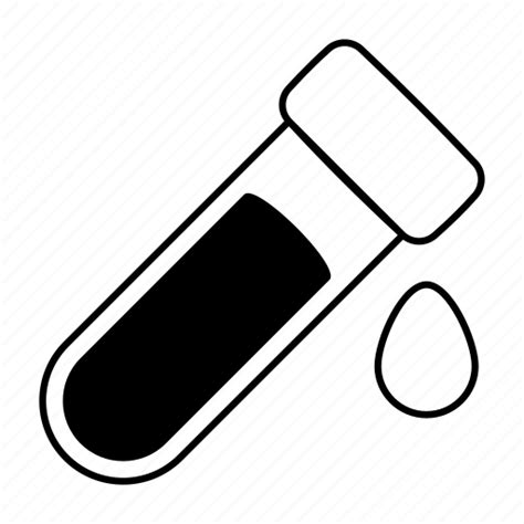 Blood Test Blood Sample Lab Sample Blood Vial Lab Vial Icon