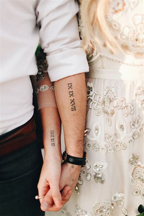 Wedding Date Tattoos Roman Numerals 60 Photos