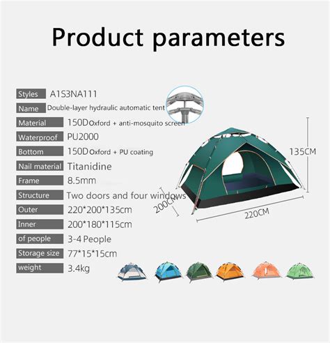 Outdoor Camping Tent 2 Sec Pop Up Automatic Camping Tent Waterproof
