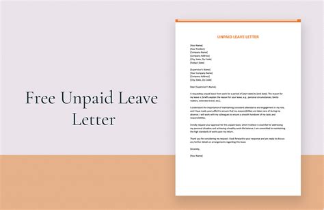 Leave Letter In English Word Format