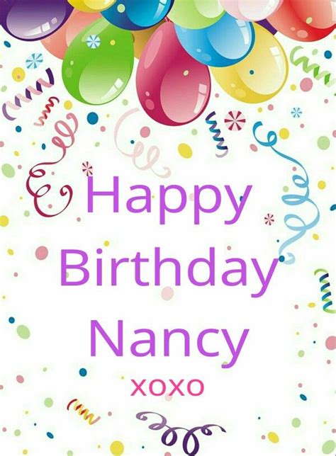 Happy Birthday Nancy Xoxo