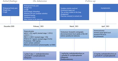 Timeline Showing The Patients Key Clinical Characteristics Laboratory