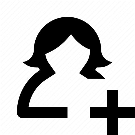 User Profile Account Female Woman Add New Icon Download On Iconfinder