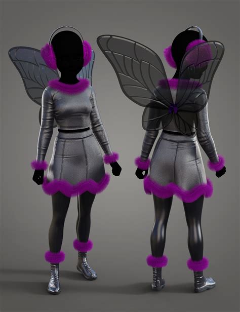 Pixie Winter Outfit For Genesis 9 Daz 3d