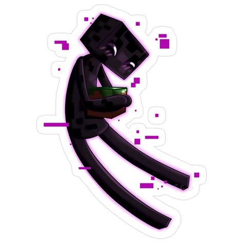 Chibi Enderman Sticker For Sale By Sofua In 2025 Chibi Stickers Vinyl