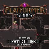 Platformer Tileset Mystic Dungeon 16x16 Pixelart