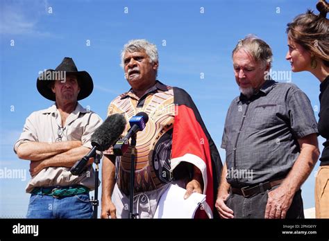Larrakia Traditional Owner Eric Fejo Speaks At An Anti Fracking Protest