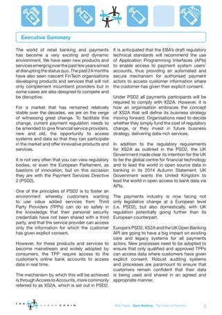 The Human Chain Open Banking The Future Of Payments White Paper V1 1
