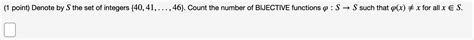 Solved 1 Point Count The Number X Of Functions 0 36 37