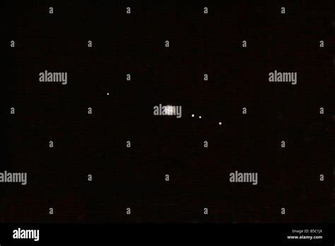 Jupiter And Its Four Galilean Moons As Seen Through A Small Telescope