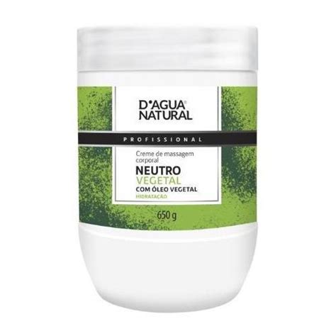 Creme De Massagem Dagua Natural Neutro Vegetal 650g Fmart Variedades