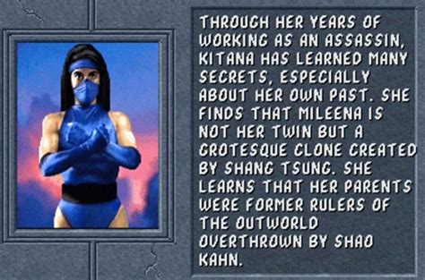 Mk Art Tribute Kitana From Mortal Kombat Ii Game Art Hq