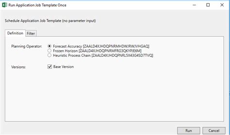 solved ibp application job template not showing in ibp ex sap