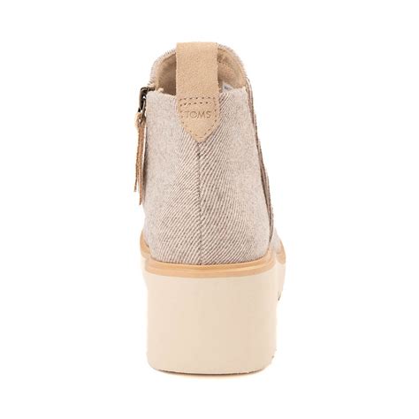 Womens Toms Maude Wedge Boot Shimmer Natural Journeys