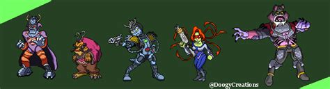 Tmnt Red Sky 87 Seasons Villain Set By Dougyfreshart On Deviantart