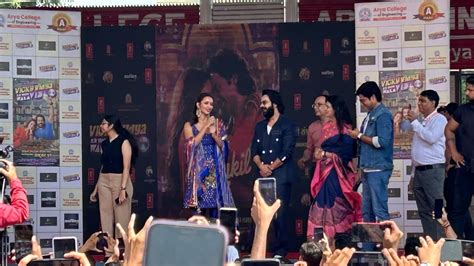 Vicky And Vidhya Movie Promotion At Arya College Rajkumar Rao Youtube