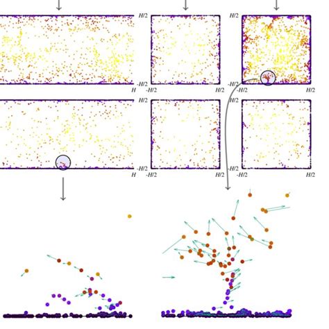 Instantaneous Particle Positions Of The Cases 2 32 El 0 004 And