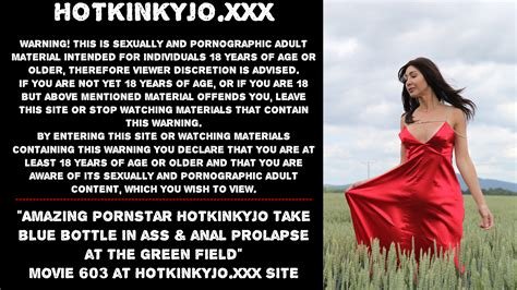 Amazing Pornstar Hotkinkyjo Take Blue Bottle In Anal Thisvid Com