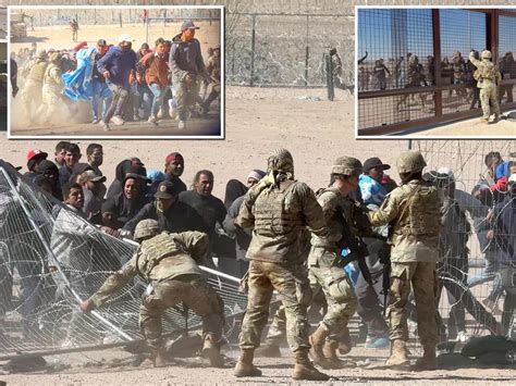 Nine Migrants Who Stormed El Paso Border Assaulted National Guard