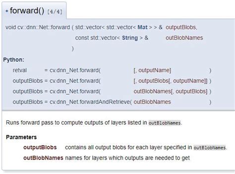 opencv 3 4 11 cv dnn net forward 函数第一个参数的理解 灰信网（软件开发博客聚合）