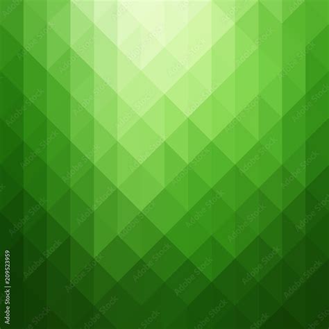 Abstract Geometric Pattern Green Triangles Background Stock Vector Adobe Stock