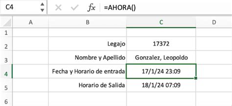 Función Ahora en Excel La Fórmula de Excel