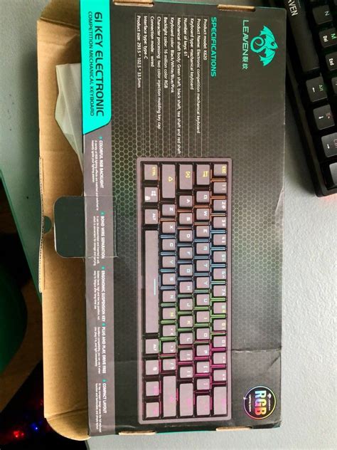 Leaven K620 Keyboard Blue Switch Computers And Tech Parts And Accessories