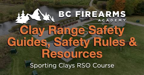 Clay Range Safety Guides Safety Rules And Resources Bc Firearms Academy