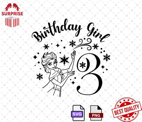 Princess Elsa Png 3th Elsa Birthday Png Elsa Png Princess Elsa Svg 3th Birthday Party 3th