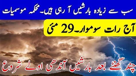 Next 72 Hours Weather Report 30 May Stormy Rainswinds And Hailstorm