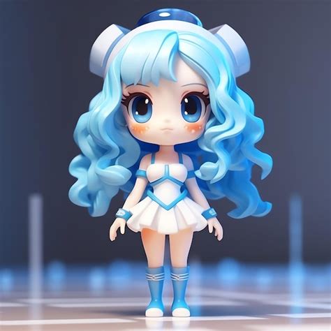 Premium Photo A Super Cute Fantasy Girl Full Body And Curly Hair In