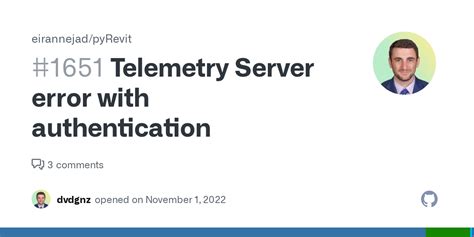 Telemetry Server Error With Authentication Issue 1651 Eirannejad
