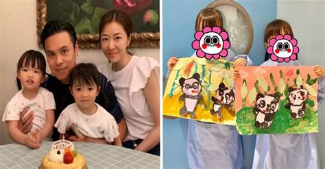 熊黛林曬娃，女兒講粵語萌態十足，同胎生卻長得完全不同