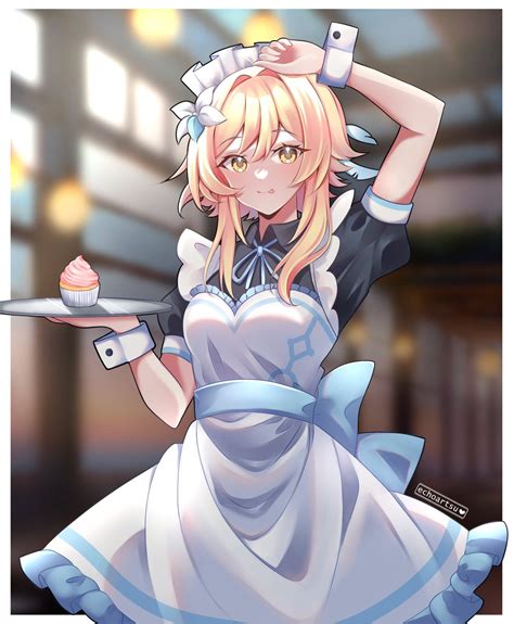 Maid Lumine Echoartsu Rgenshinimpact