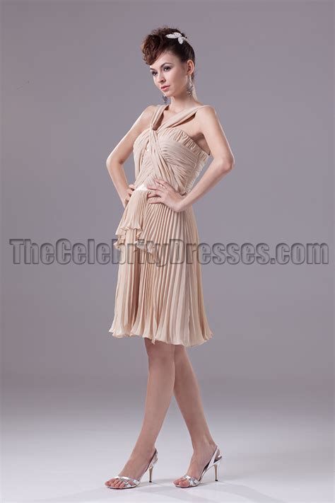 Champagne Short Cocktail Party Homecoming Dresses Thecelebritydresses
