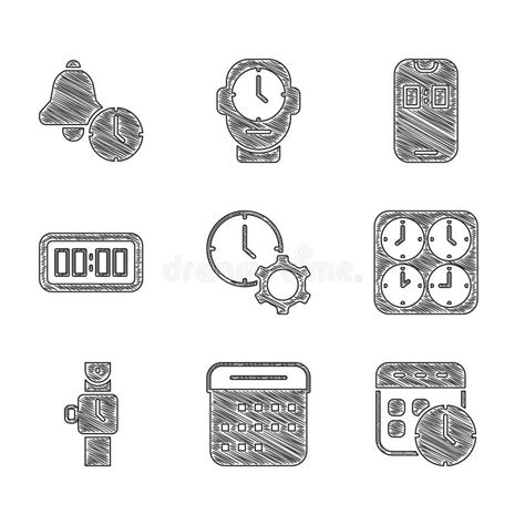 Set Time Management Calendar And Clock Zone Clocks Wrist Watch