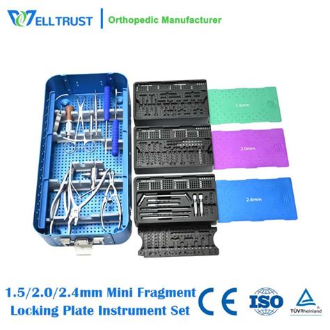 mini fragment locking instrument set for small bone repairs