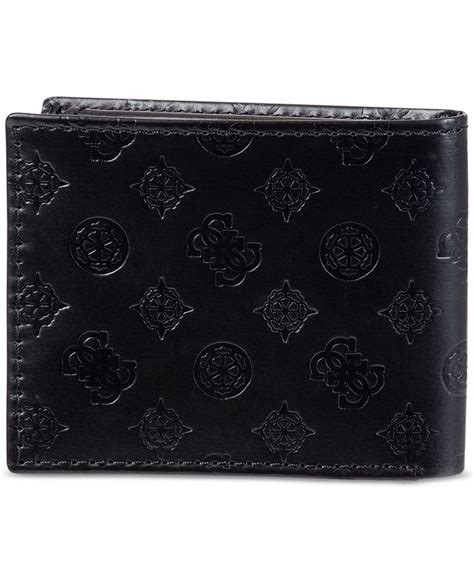 Guess Mens Rfid Embossed Leather Passcase Wallet Macys