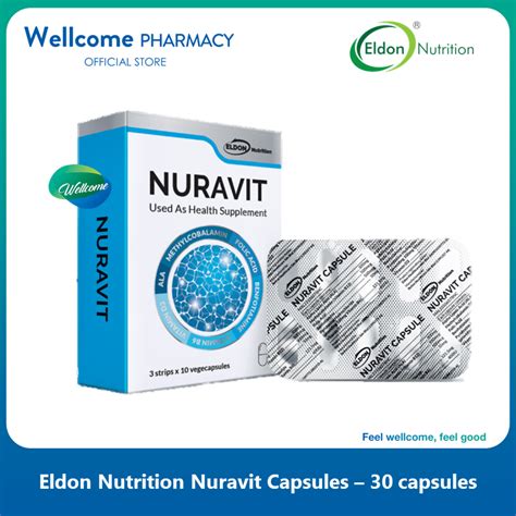 Eldon Nutrition Nuravit Nerve Supplement Capsules 3 X 30s Triple